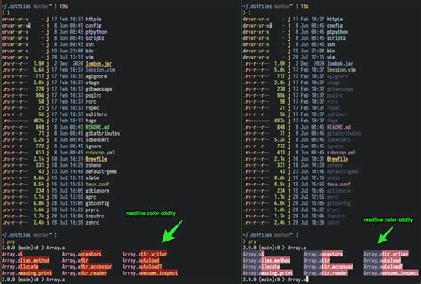 Colors Odd In Readline Completion Menu When Colored Stats Set Issue