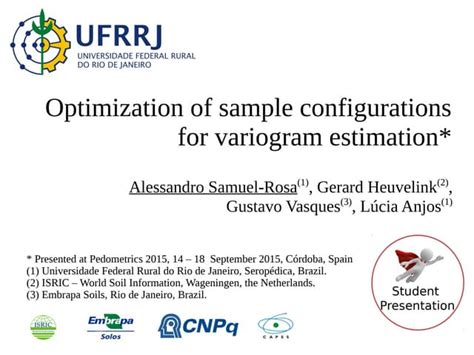 Optimization Of Sample Configurations For Variogram Estimation Pdf