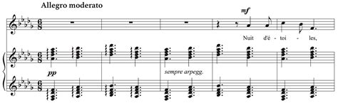 Claude Debussy Nuit D Toiles Transposed To Keys Art Song Transpositions