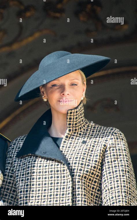 Princess Charlene Of Monaco During The Army Parade As Part Of The