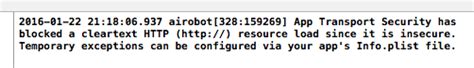 Ios App Transport Security Issue Stack Overflow