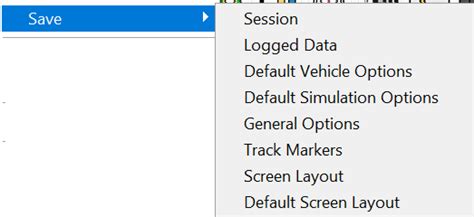 Race Technology Knowledge Base Userinterface Menubar