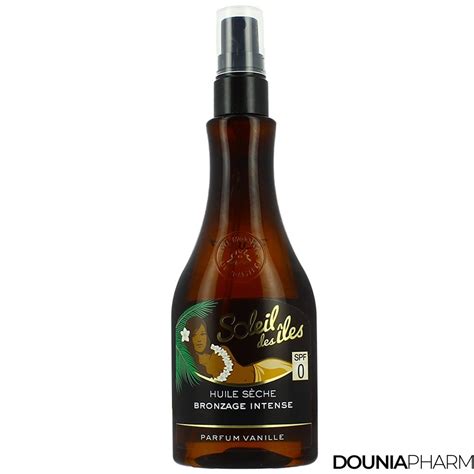 Soleil des iles Huile Sèche Bronzage intense Parfum vanille 150ml