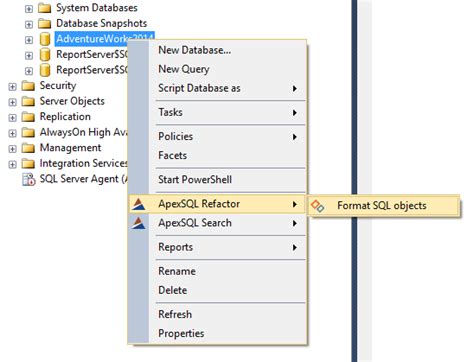ApexSQL Refactor 2016 R1 New Features