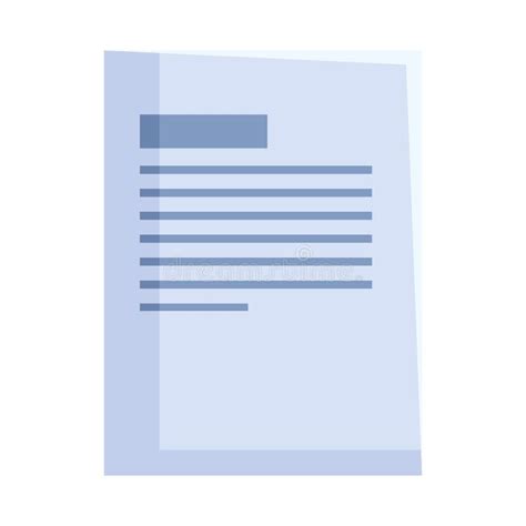 Document File Paper Format Stock Vector Illustration Of Isolated