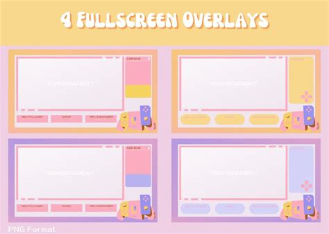Twitch Stream Overlay Package Gamer Retro Sunset Etsy