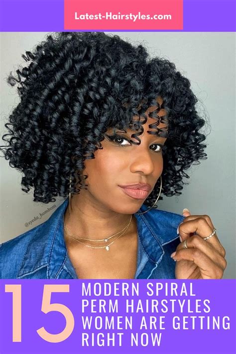 30 Modern Spiral Perm Hairstyles Women Are Getting Right Now | Spiral perm, Permed hairstyles ...