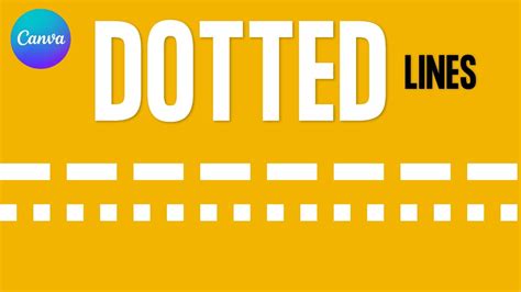 How To Create DASHED LINE And DOTTED LINE In Canva YouTube