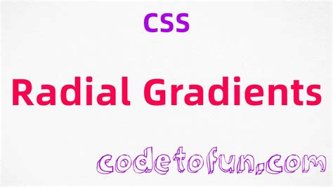 Svg Radial Gradients Codetofun