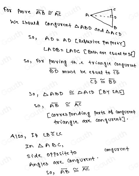Solved Segment Overline Ad Is An Altitude Of Abc The Figure Is Not To Scale Which Of The Fol