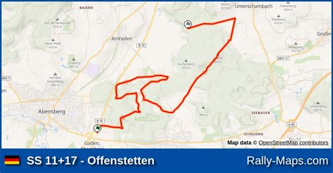 Ss 1117 Offenstetten Stage Map 3 Städte Rallye 1988 Drm 🌍