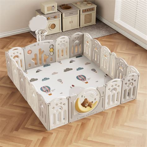 Большой детский игровой манеж, комплекс UNIX Kids DeLuxe 180x200 см ...