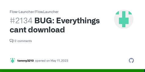 bug everythings cant download · issue 2134 · flow launcher flow