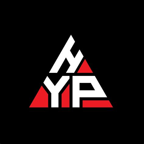 Diseño De Logotipo De Letra De Triángulo Hyp Con Forma De Triángulo Monograma De Diseño De