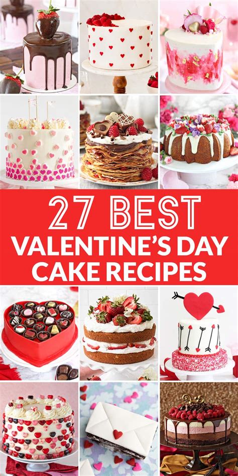 30 Romantic Valentines Day Cake Recipes Sugarhero