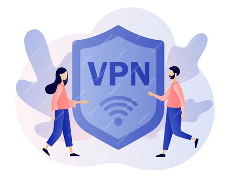 Premium Vector Vpn Service Sign Virtual Private Network Concept Cyber Security Secure Web