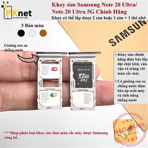 Khay sim Samsung Note Ultra G chính hãng