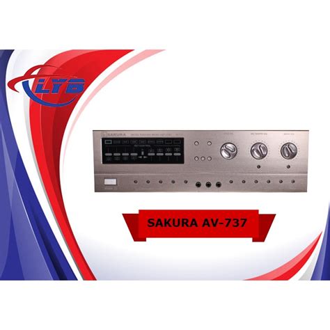 Sakura Av 737 Stereo Mixing Amplifier Shopee Philippines