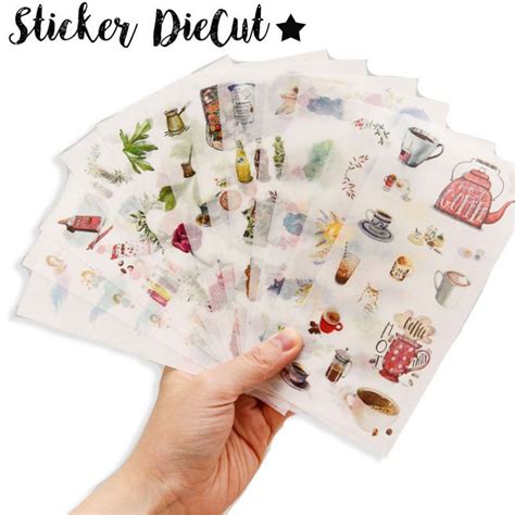 ส่งฟรีไม่ใช้โค้ด สติ๊กเกอร์ เนื้อกระดาษ ไดคัทแล้ว เซ็ท 3 6 9 แผ่น คละลาย น่ารักๆ Everything