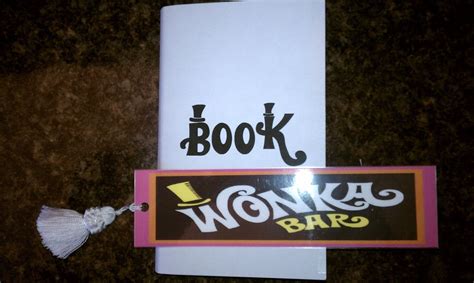 Willy Wonka Bar Bookmarks Laminated With Tassel So Cute Etsy