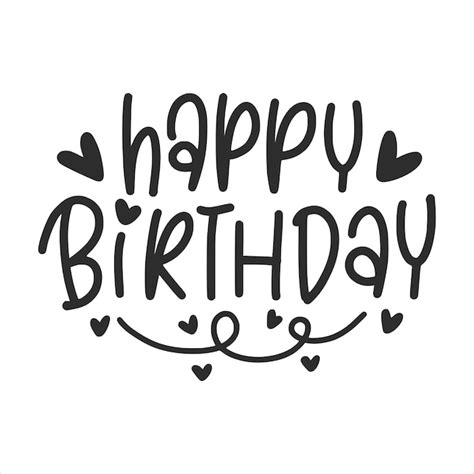 Gelukkige Verjaardag Belettering Premium Vector