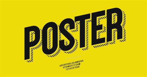 Premium Vector Vector Trend Font 3d Style Cool Typography