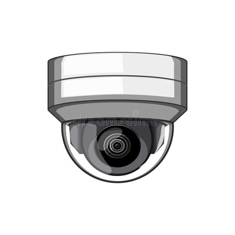 Guard Ip Camera Cartoon Vector Illustration Stock Vector Illustration