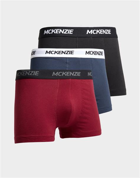 Black Mckenzie 3 Pack Wyatt Boxers Jd Sports Nz