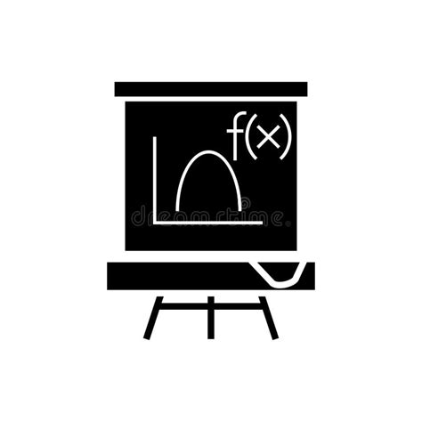 Mathematics Formula Black Icon Vector Sign On Isolated Background Mathematics Formula Concept
