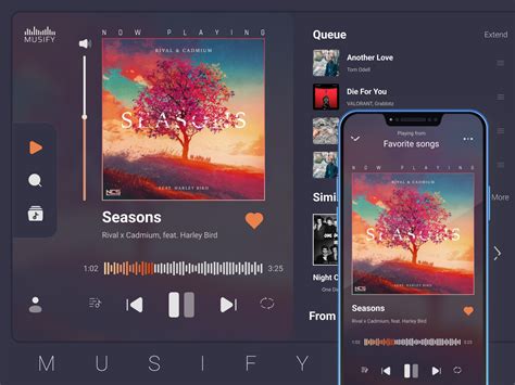 Musify Music Player Interface Figma