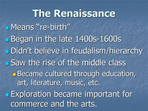 The Renaissance English 12 Mrs Teeter Ppt Download