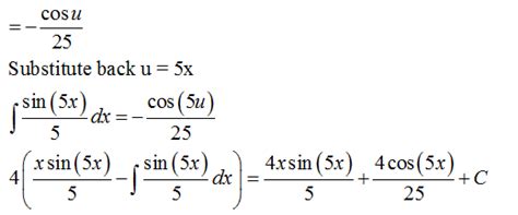 Answered Evaluate Sin Integral 4x Cos 5x Dx Bartleby