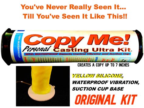 Penis Casting Mold Copy Kit Yellow Diy Suction Cup Base Vibe