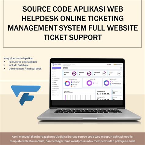 Jual Source Code Aplikasi Web Helpdesk Online Ticketing Management System Full Website Ticket