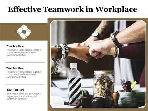 Effective Teamwork In Workplace Ppt Powerpoint Presentation