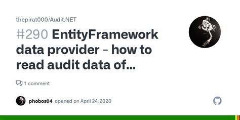 EntityFramework Data Provider How To Read Audit Data Of Related