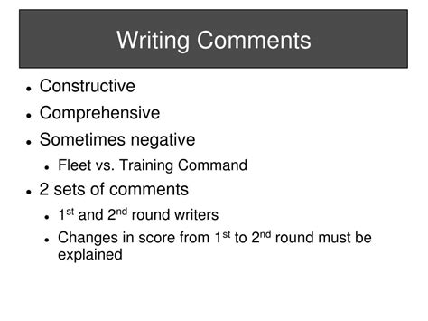 Ppt Counseling And Fitrep Writers Guide Powerpoint Presentation