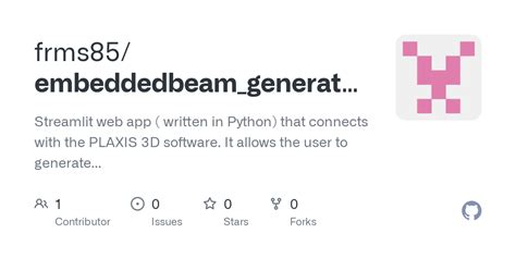 Github Frms Embeddedbeam Generator Plx D V Streamlit Web App Written In Python That
