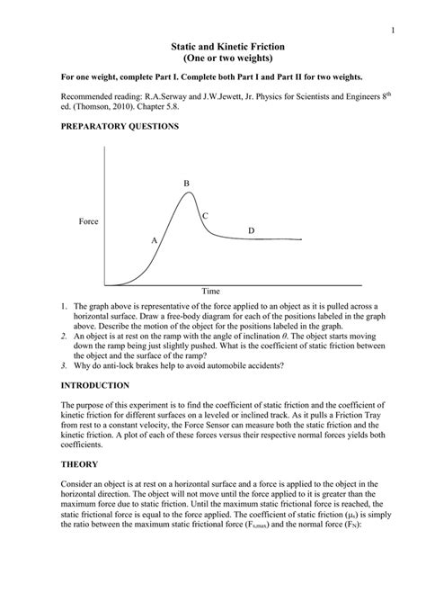Static And Kinetic Friction