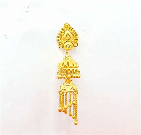Traditional 2 Layer Charming Gold 22kt Jhumkas Welcome To Rani Alankar