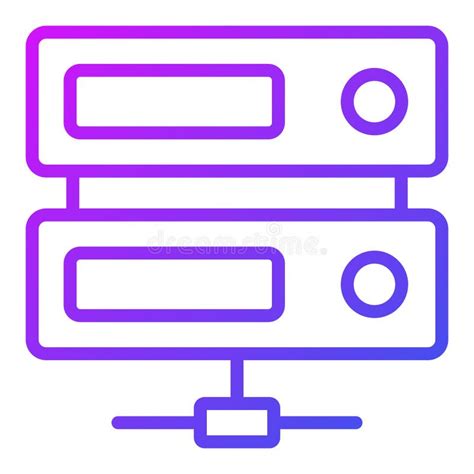 shared server icon user interface vector illustration as a simple