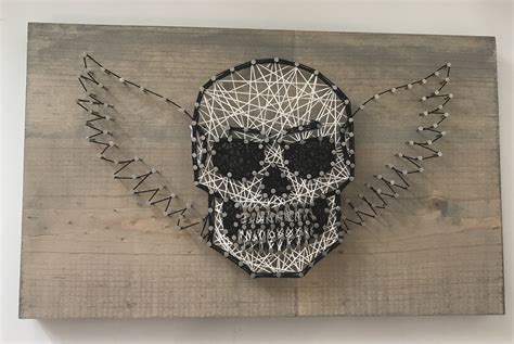 Skull String Art Etsy