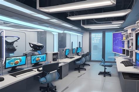 Premium Ai Image Advanced Virtual Reality Simulation Lab