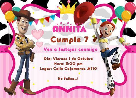 Descargar Invitación De Jessie La Vaquerita Gratis