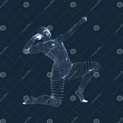 3d Model Of Man Vector Illustration Stock Vector Illustration Of