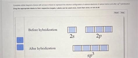 Solved Complete Orbital Diagrams Boxes With Arrows In Them