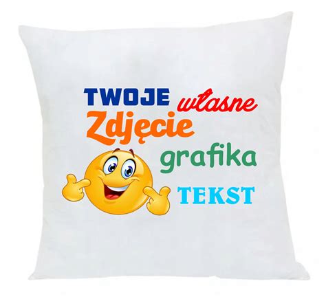 PODUSZKA z twoim WŁASNYM nadrukiem grafiką PREZENT Allegro pl
