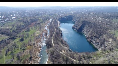 Карачуновское водохранилище с высоты птичьего полета Карьер КДЗ Мост