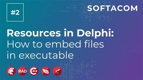 Resources In Delphi How To Embed Files In Executable Youtube