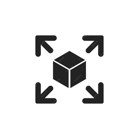 Premium Vector Expand Icon Extension Vector Symbol Simple Black